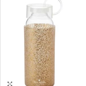 kate spade | Dining | Nwt Kate Spade Water Bottle Gold Glitter | Poshmark